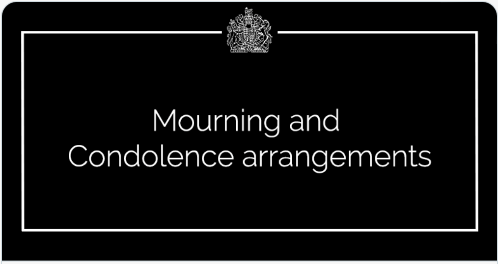 The Royal Family reveal official mourning and condolence arrangements ...