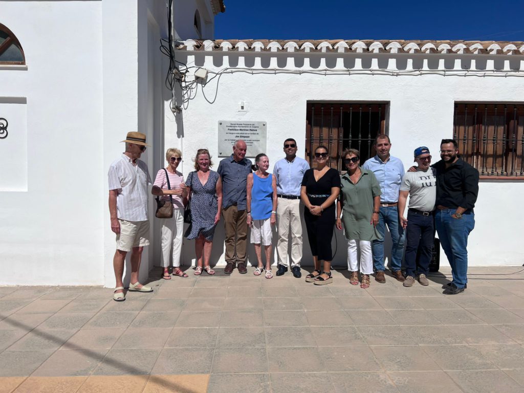 Grateful Zurgena Almeria Town Hall Names Plaza After Councillor Jim
