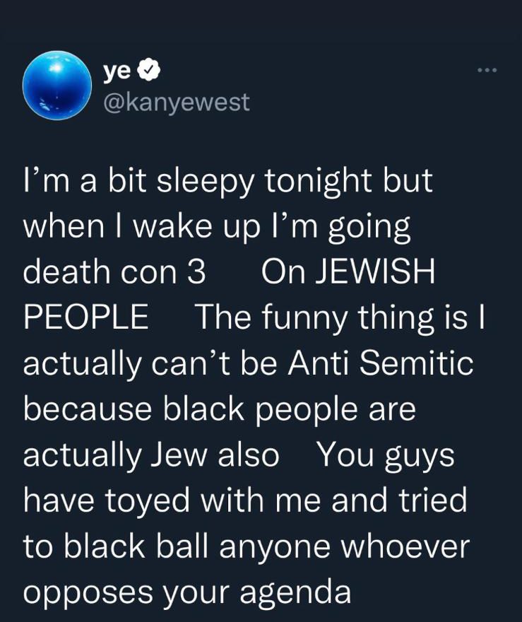 Kanye West plans to go “death con 3 ON JEWISH PEOPLE” « Euro Weekly News