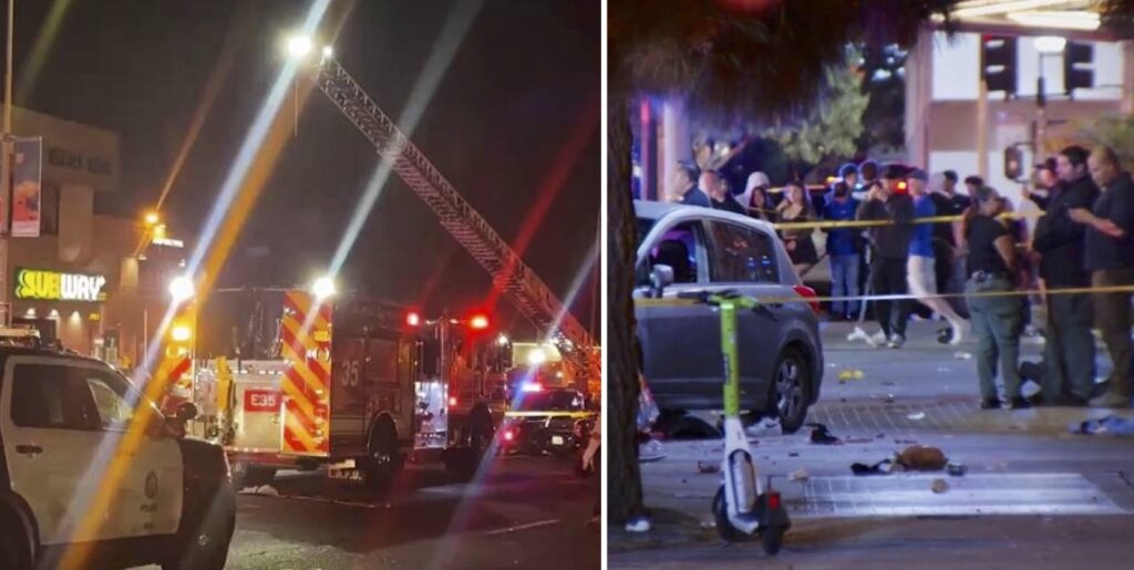 Santa Monica Blvd chaos: Car slams into crowd « Euro Weekly News