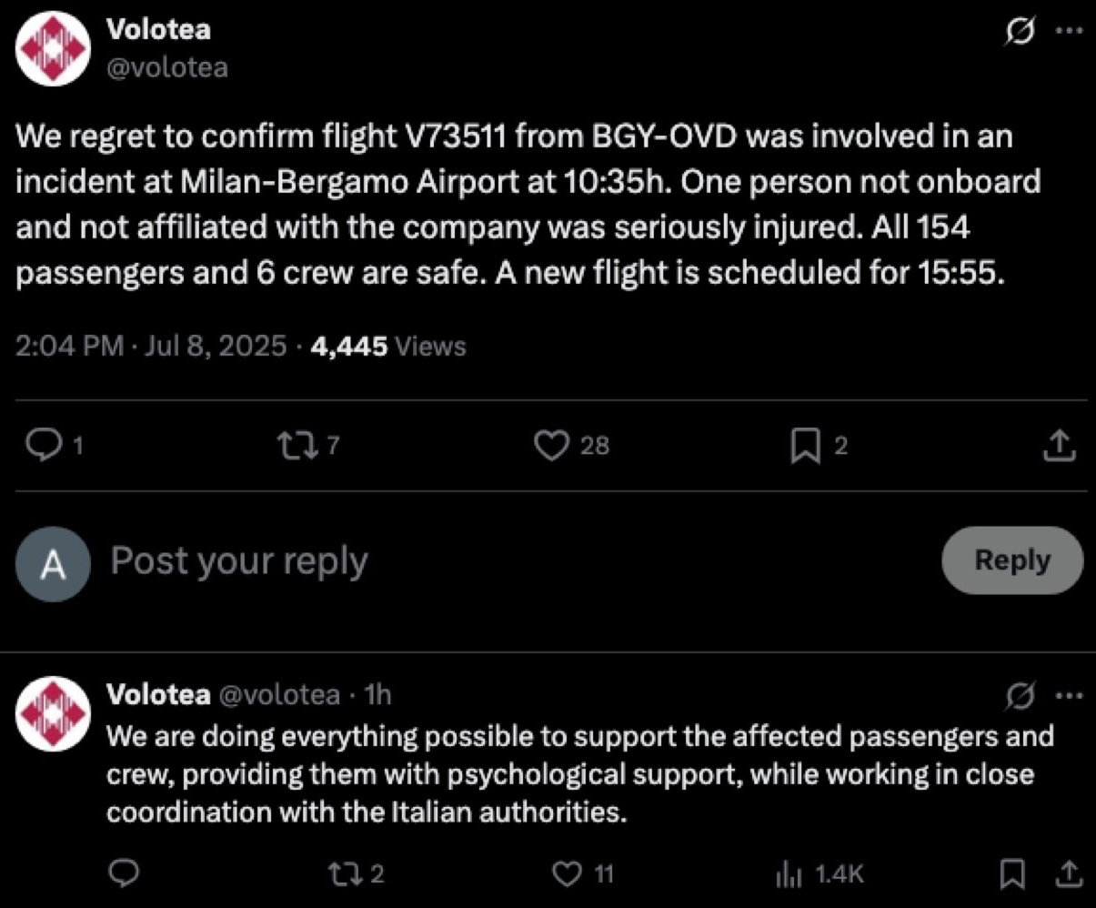 Horrific scene - man pulled into airplane engine « Euro Weekly News
