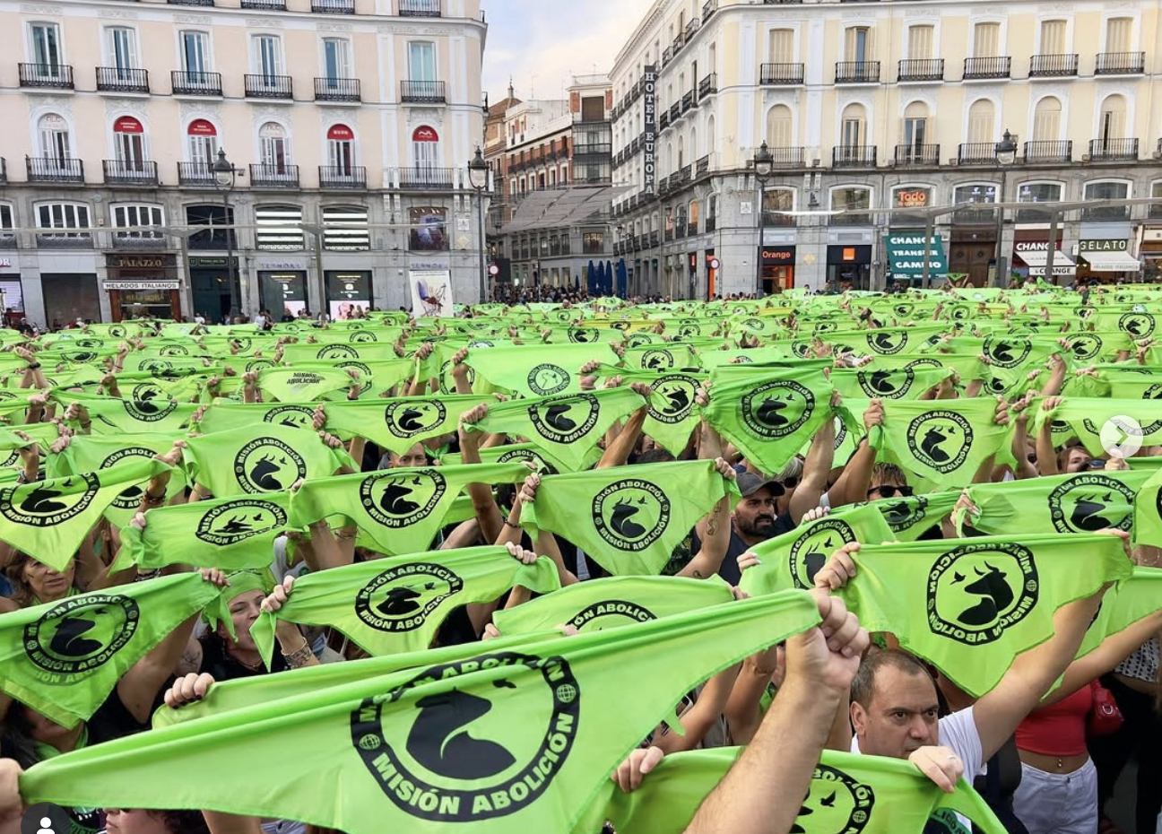 Bullfighting protest marches in the heart of Madrid « Euro Weekly News