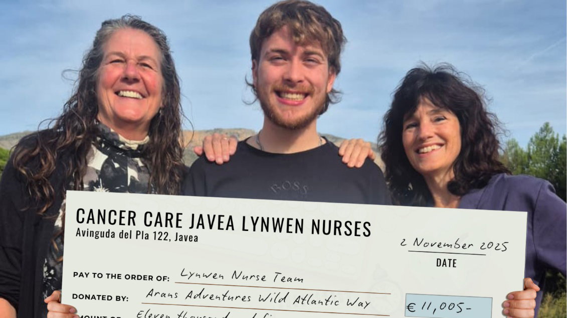 Cycling hero hands over charity funds after solo summer challenge ...