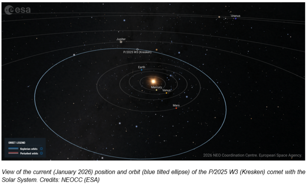 Spanish telescope detects new comet « Euro Weekly News