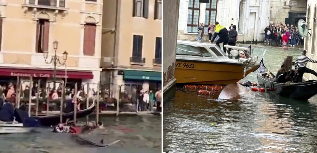 Malfunctioning Venice boat crashes into gondolas « Euro Weekly News