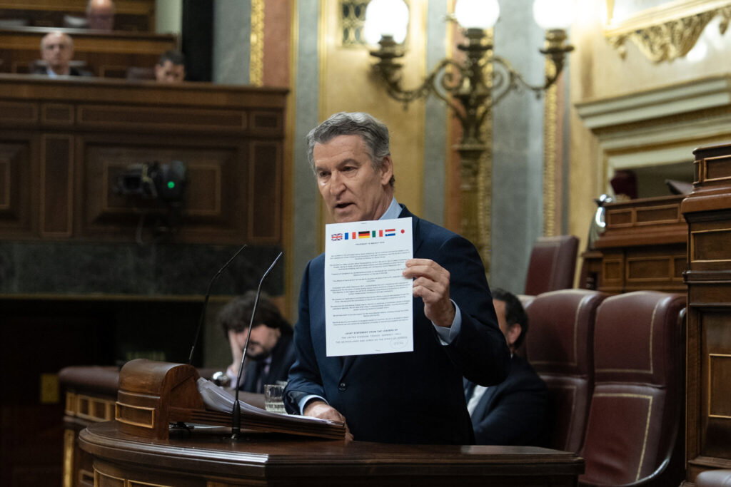 Spain’s opposition accuses Sánchez of ‘sham pacifism’ in defence ...