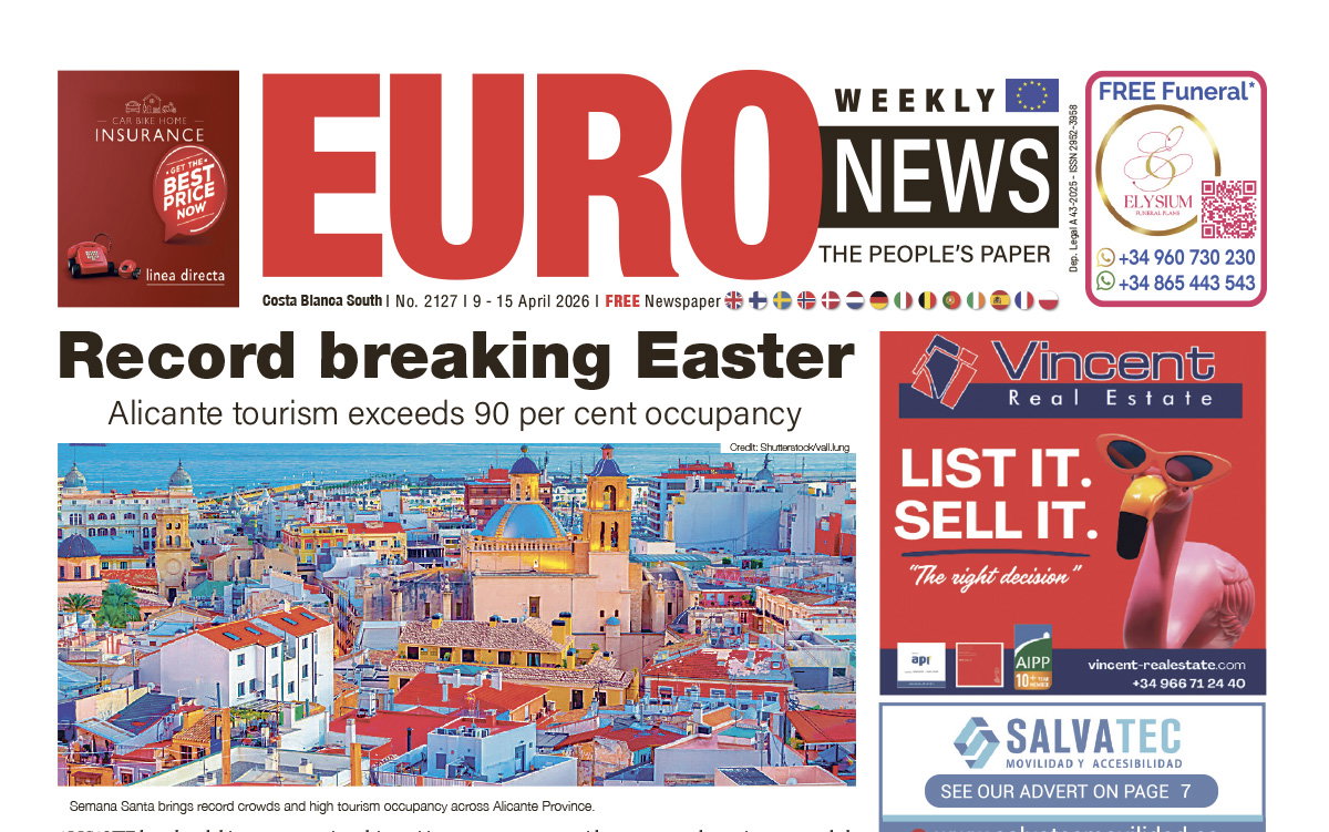 Costa Blanca South newspaper 9 - 15 Apr 2026 « Euro Weekly News
