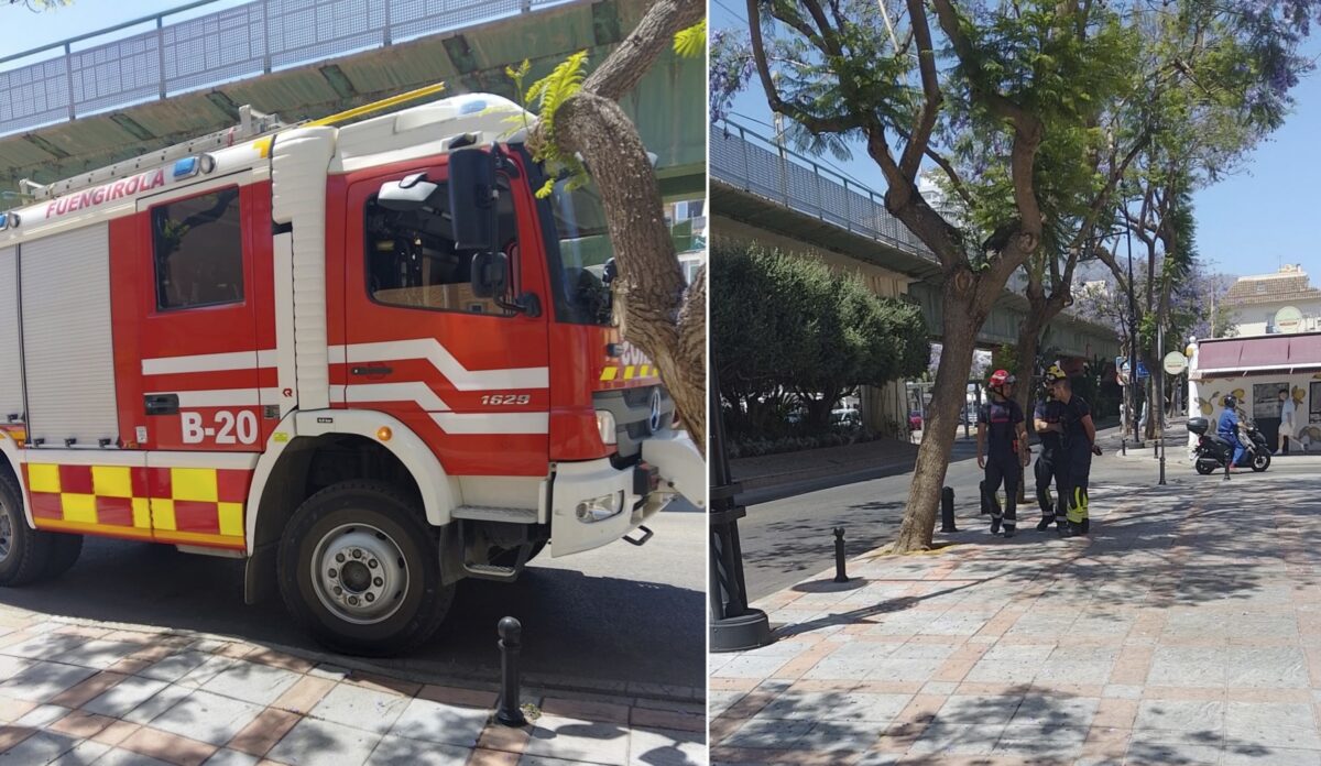 Crumbling railway: Fuengirola pedestrian narrowly avoids falling ...